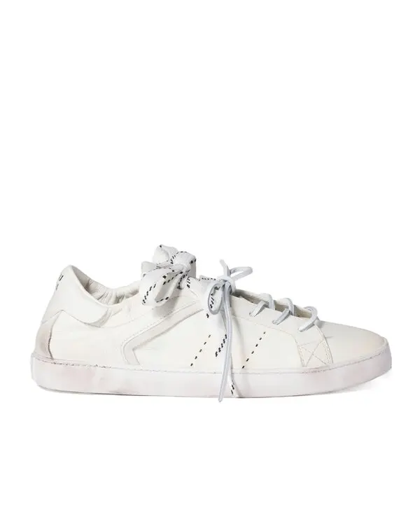 Miu Miu Deco' Leather Sneakers - White