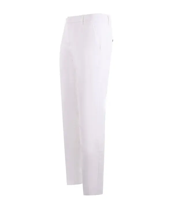 DONDUP Slim-fit Gabardine Pants - White