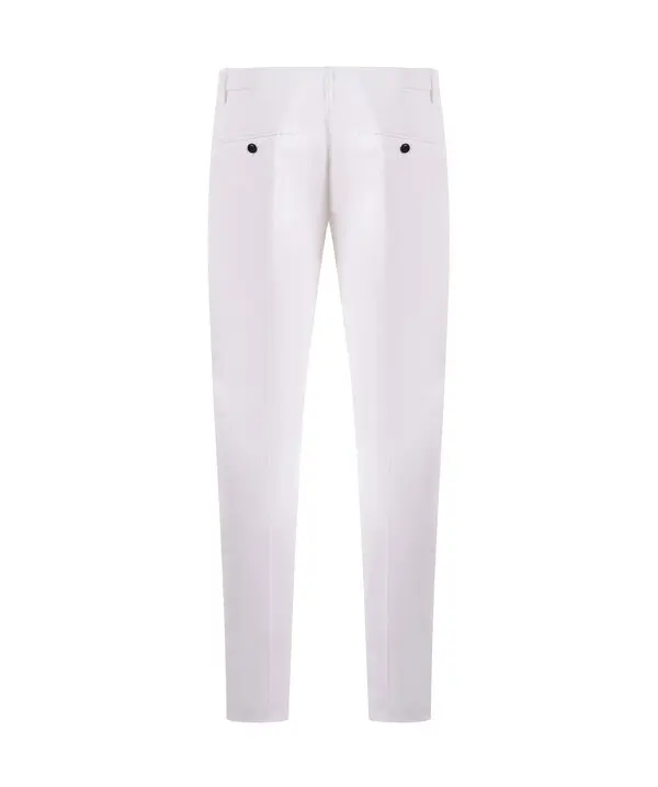 DONDUP Slim-fit Gabardine Pants - White