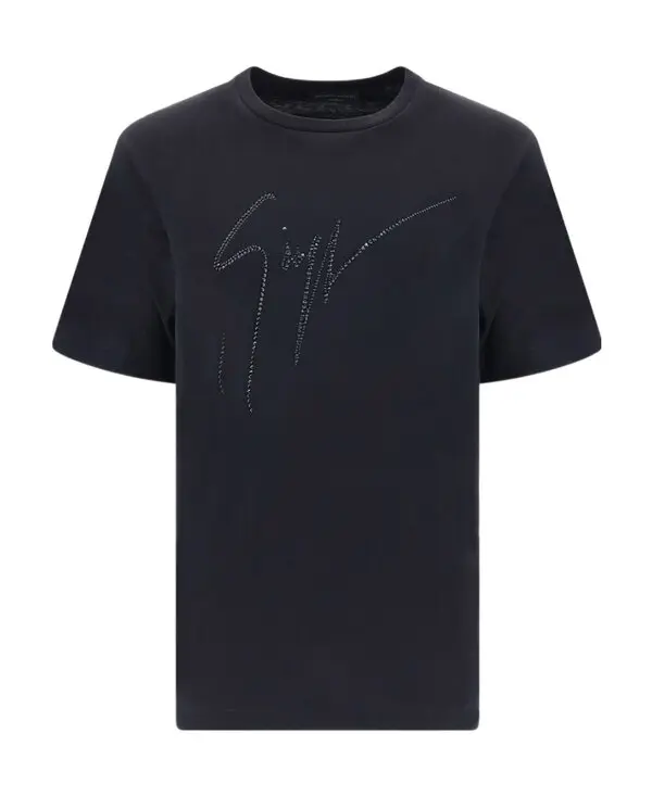 GIUSEPPE ZANOTTI Logo Embellished Crewneck T-shirt