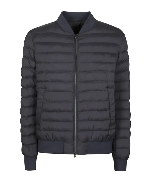 Herno Zip-up Quilted Jacket - Blue