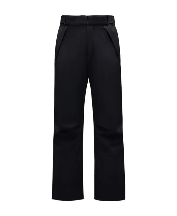 Moncler Nylon Ski Trousers With Belt And Zippers