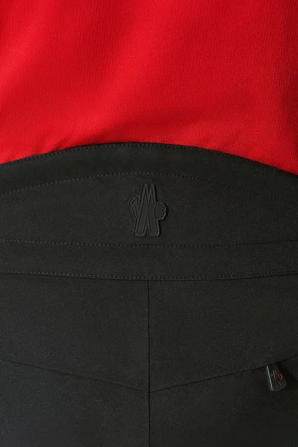 Moncler Nylon Ski Trousers With Belt And Zippers