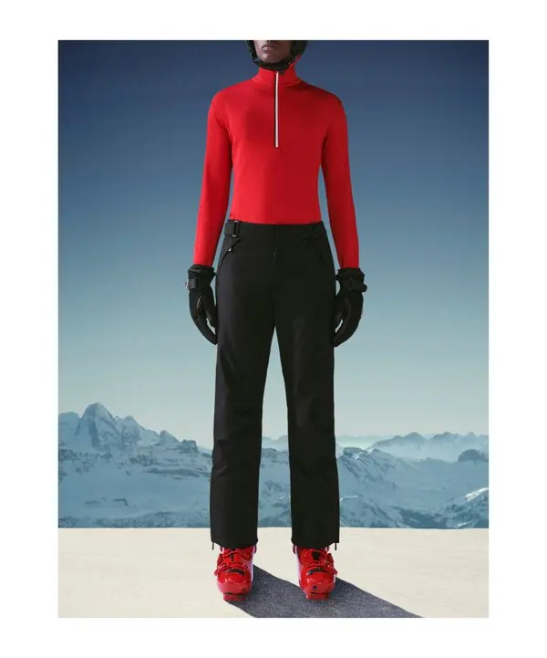 Moncler Nylon Ski Trousers With Belt And Zippers