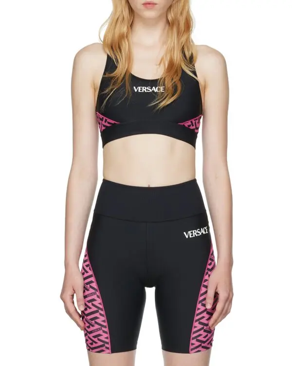 Versace La Greca Logo-print Sports Bra