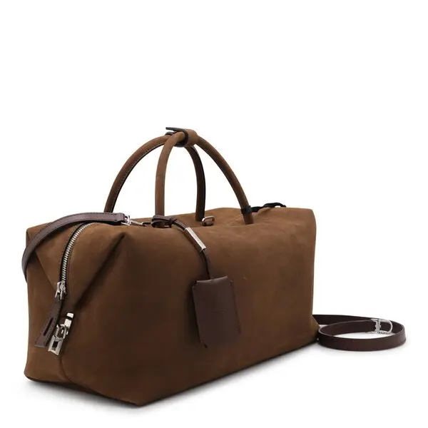 Max Mara Logo Debossed Zip-up Tote Bag - Red