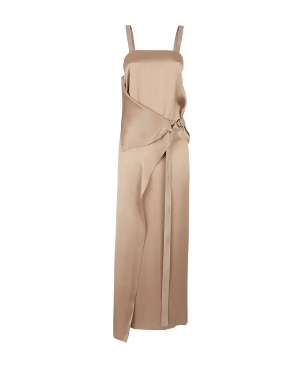 Fendi Flowing Long Sleeveless Dress - Brown