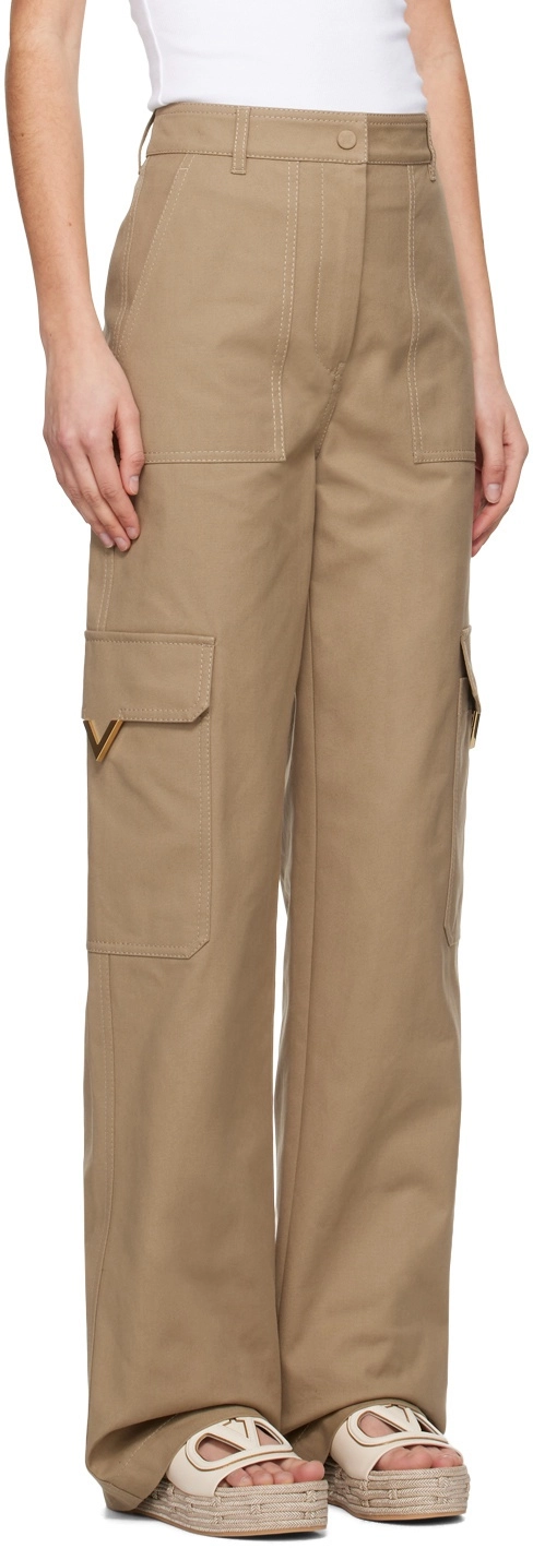 Valentino Garavani High Waist Wide Leg Trousers