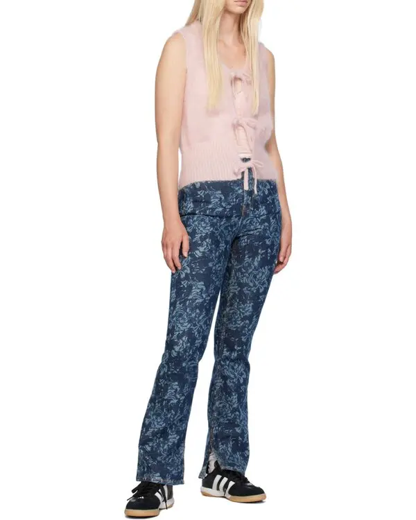 GANNI Tie Detailed Knit Vest