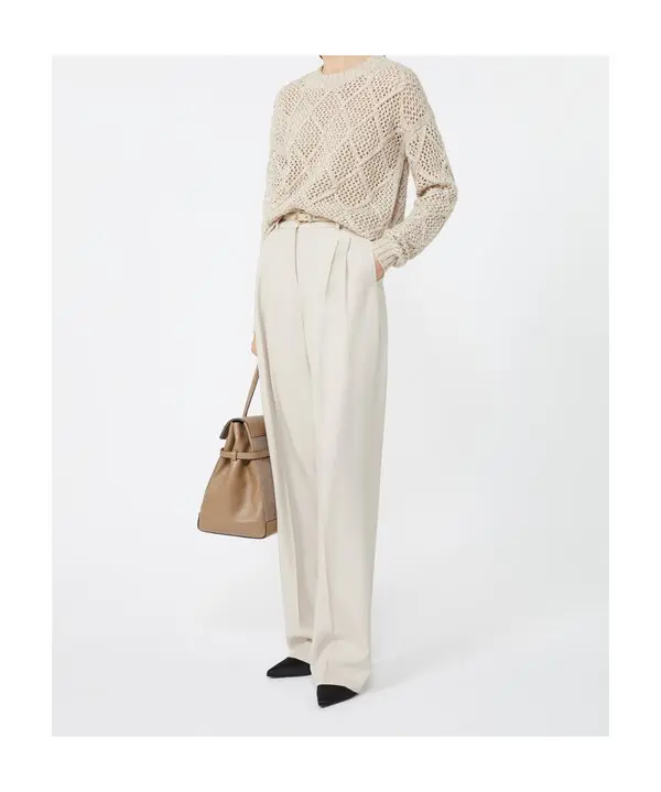 Max Mara Ellade Crewneck Jumper - Beige