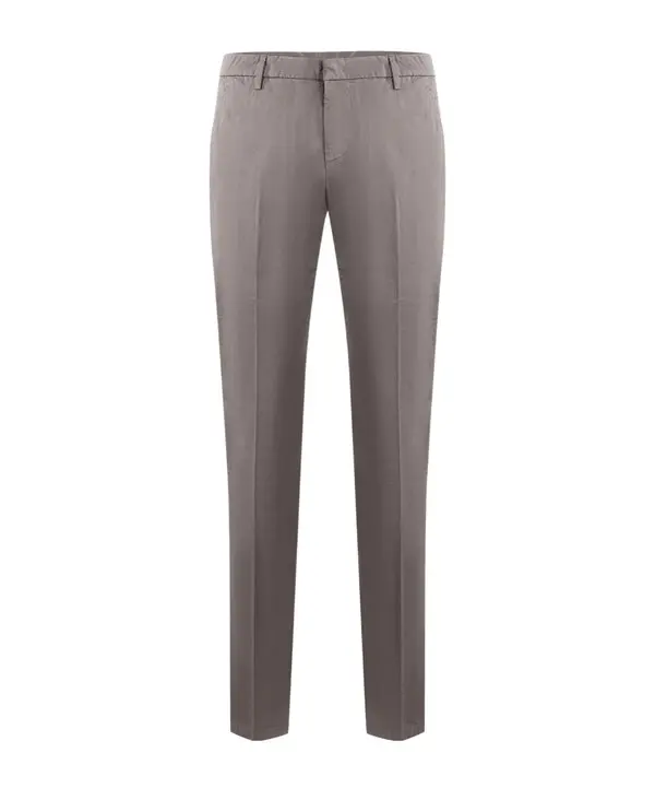 DONDUP Slim-fit Gabardine Pants - Gray