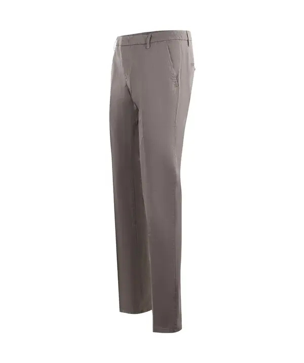 DONDUP Slim-fit Gabardine Pants - Gray