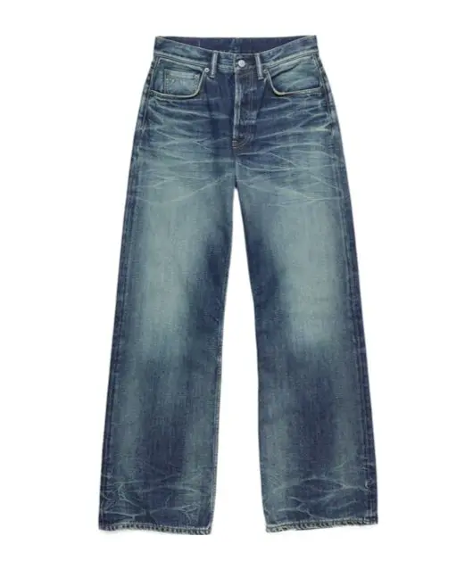 Acne Studios Logo Patch Straight Leg Jeans