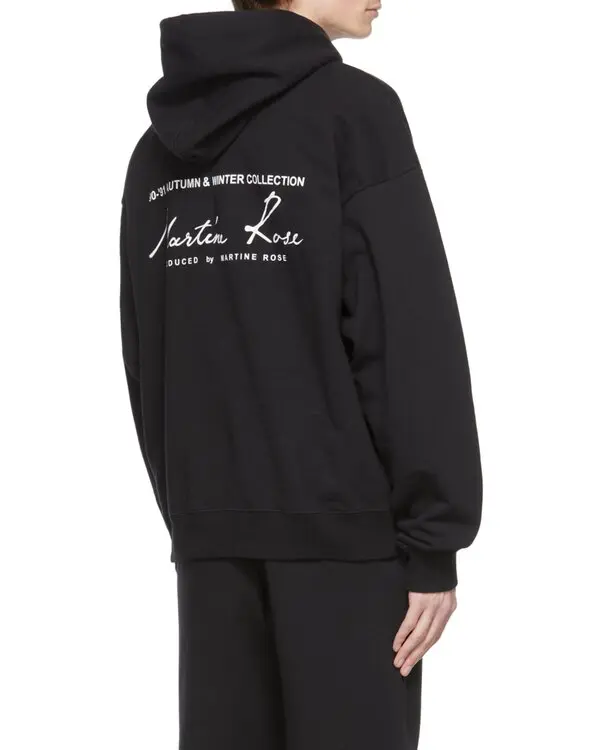 Martine Rose Logo-printed Drawstring Oversized Hoodie