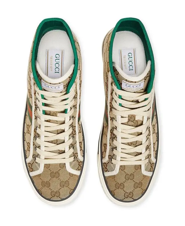 Gucci Tennis 1977 High-top Sneakers - Brown