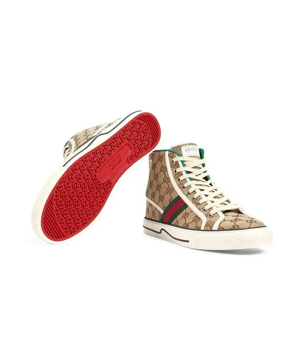 Gucci Tennis 1977 High-top Sneakers - Brown