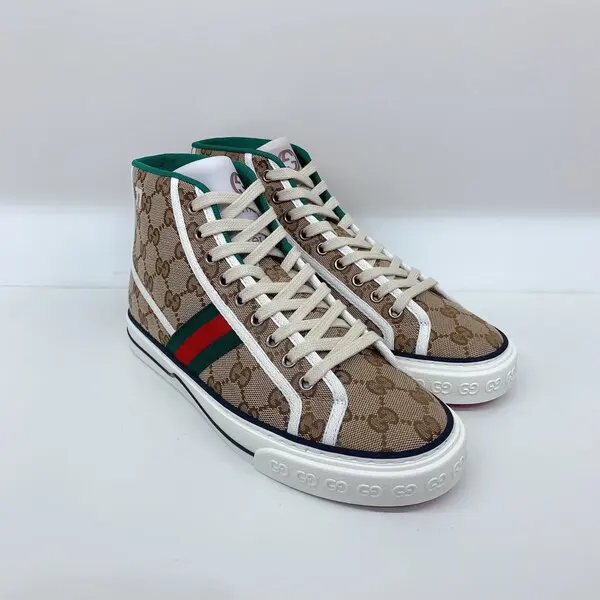 Gucci Tennis 1977 High-top Sneakers - Brown