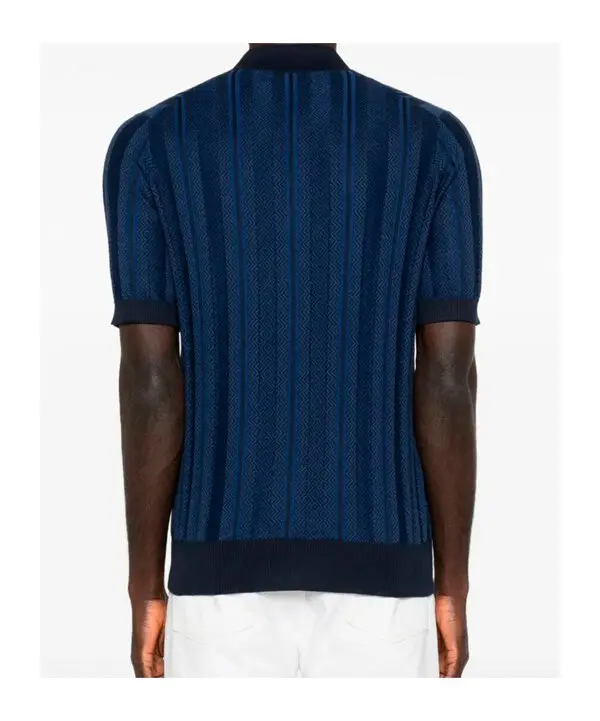 Brunello Cucinelli Patterned Short-sleeve Polo Shirt