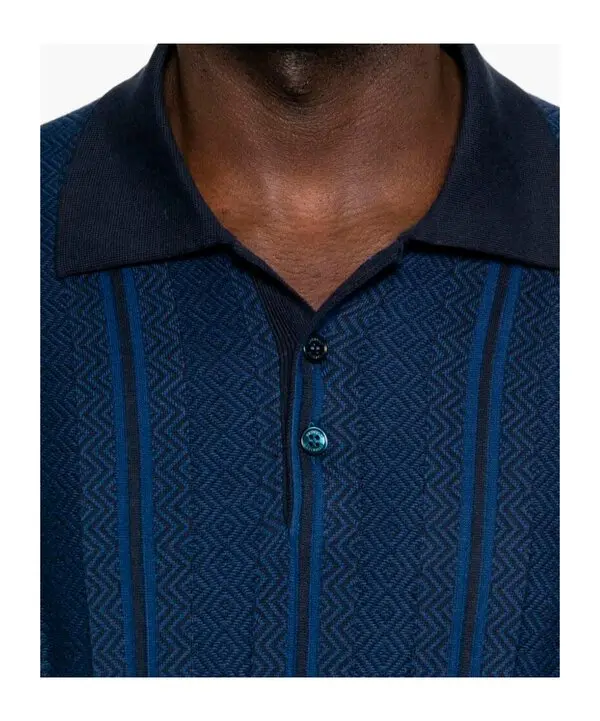Brunello Cucinelli Patterned Short-sleeve Polo Shirt