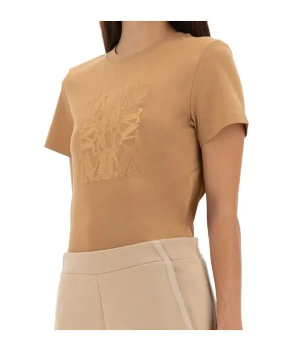 Max Mara Logo Embroidered Crewneck T-shirt