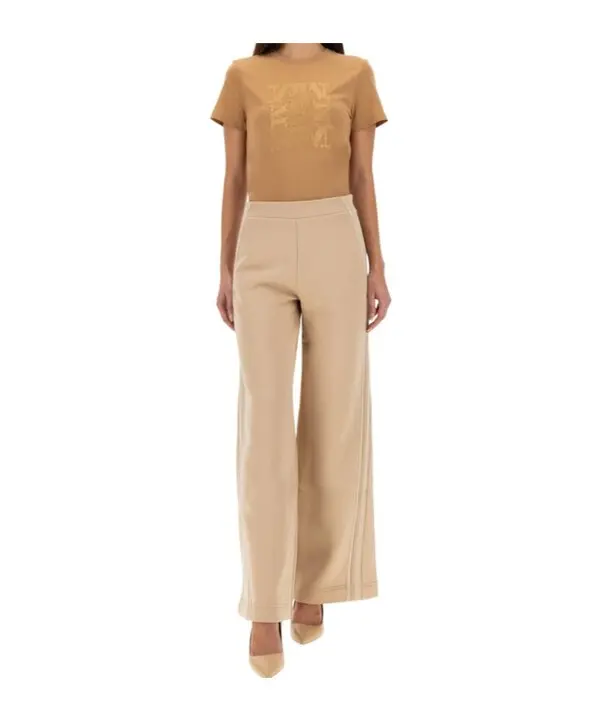 Max Mara Logo Embroidered Crewneck T-shirt