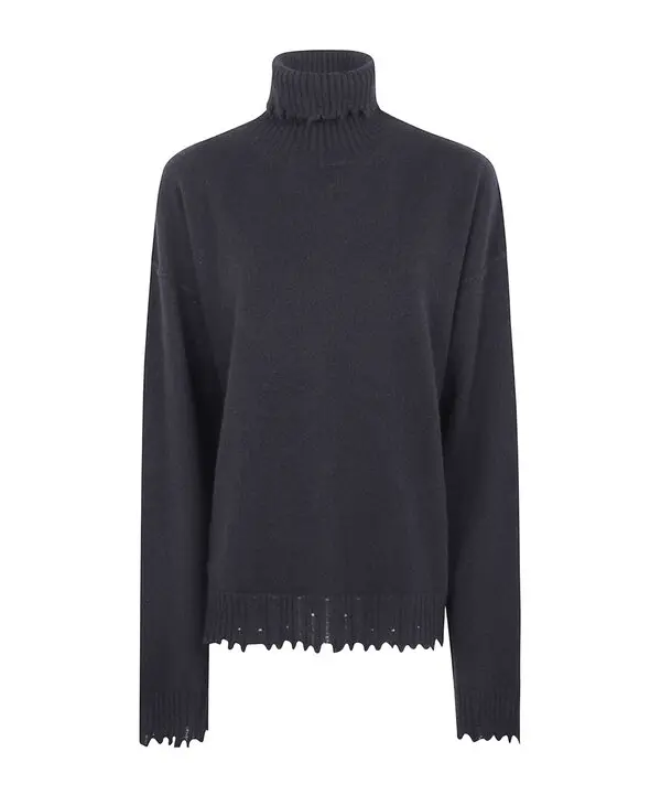 UMA WANG Turtleneck Sweater With Ribbed Cuffs And Hem