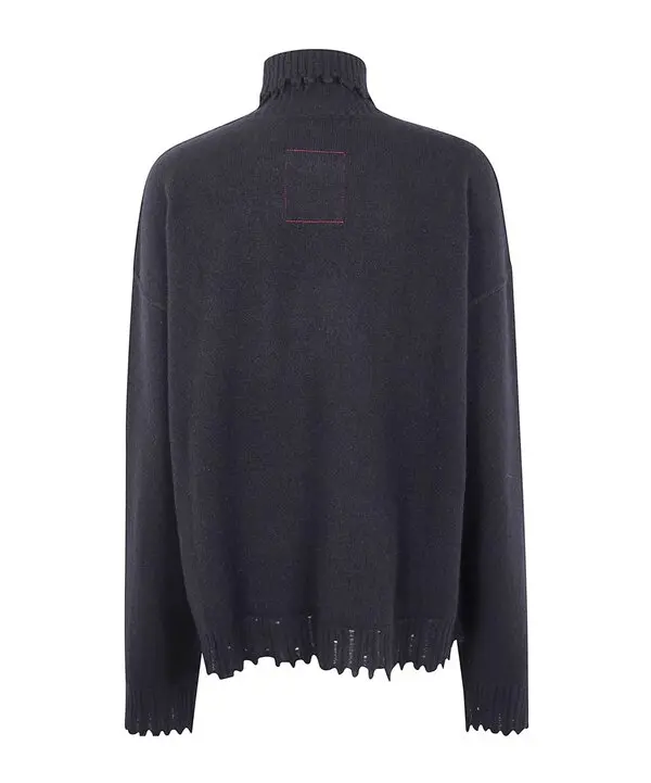 UMA WANG Turtleneck Sweater With Ribbed Cuffs And Hem