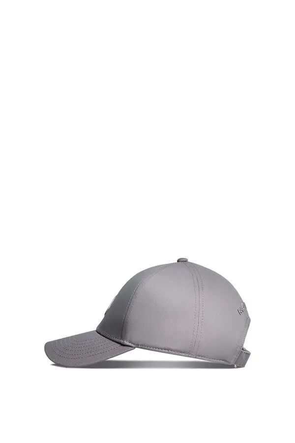 Moncler Logo Patch Baseball Cap - Gray