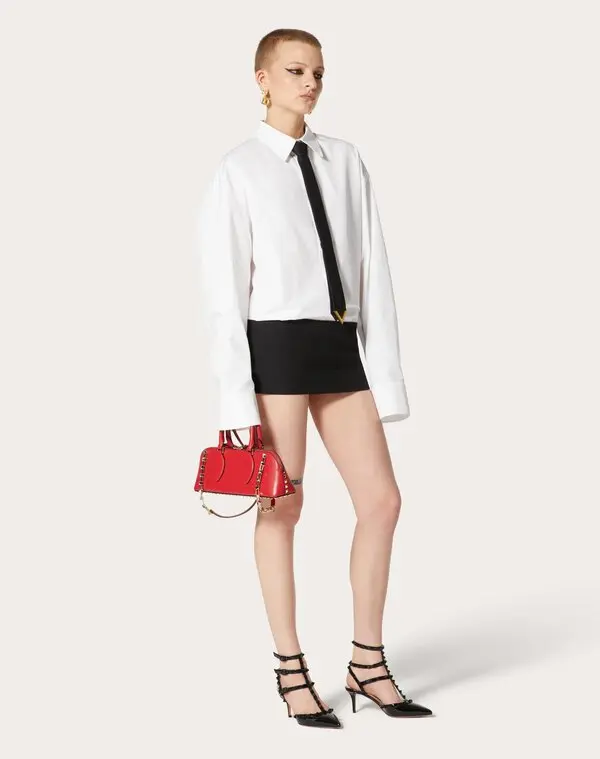 Valentino Garavani Rockstud East-west Zip-up Tote Bag - Red
