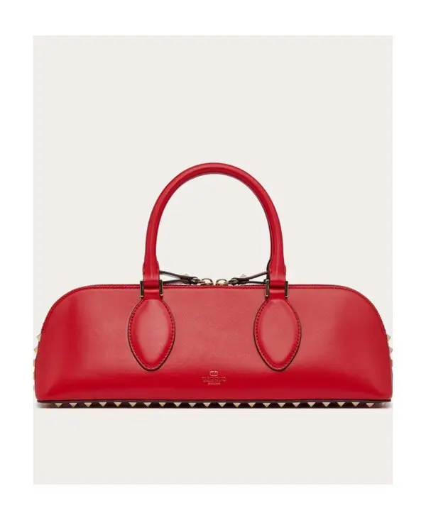 Valentino Garavani Rockstud East-west Zip-up Tote Bag - Red