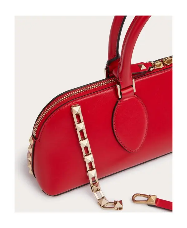 Valentino Garavani Rockstud East-west Zip-up Tote Bag - Red