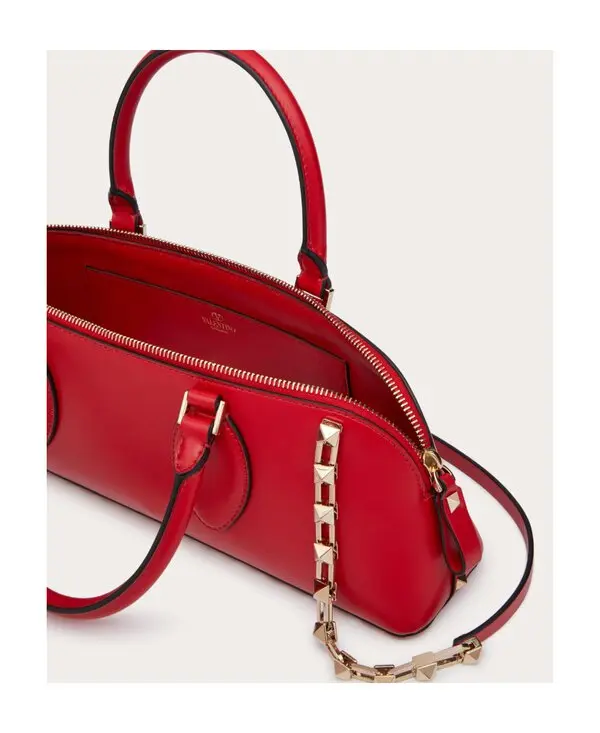 Valentino Garavani Rockstud East-west Zip-up Tote Bag - Red