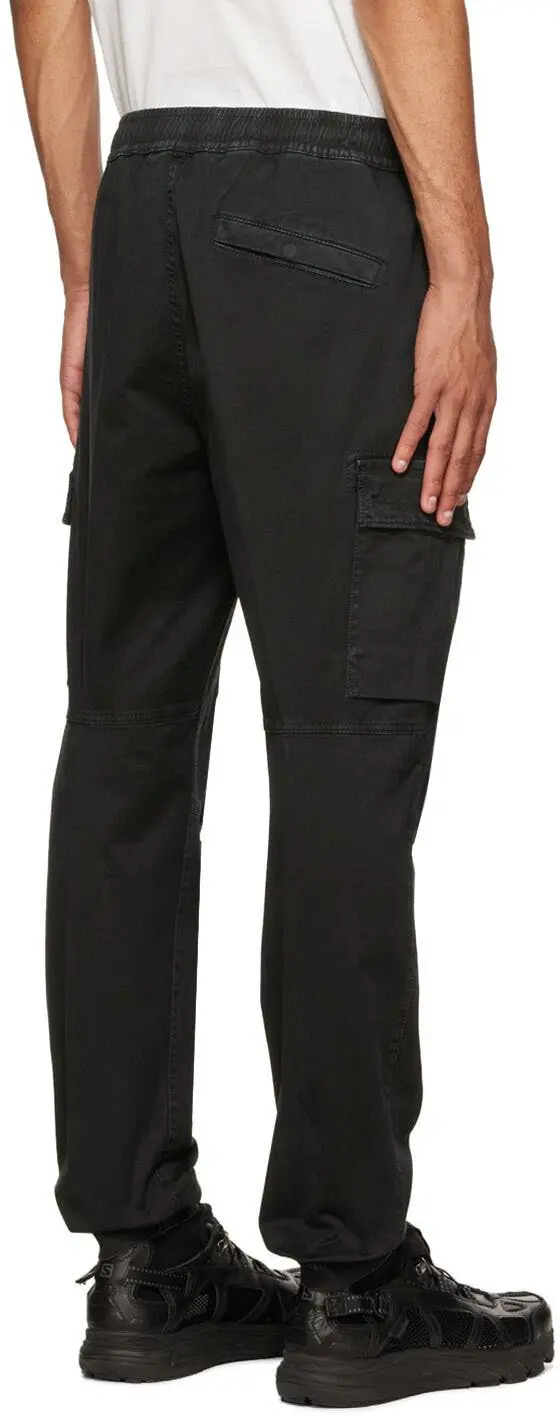 Stone Island Regular Tapered Fit Cargo Pants - Black