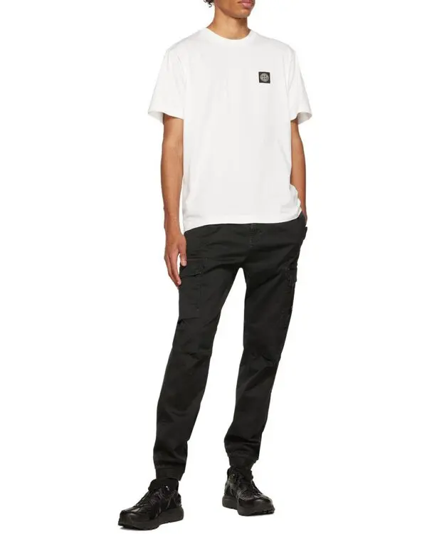 Stone Island Regular Tapered Fit Cargo Pants - Black