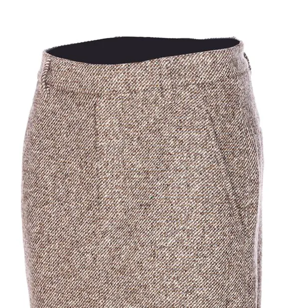 Brunello Cucinelli High Waisted Maxi Skirt With Slit Hem