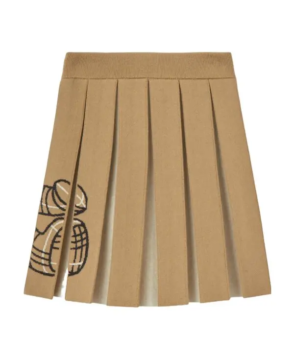 Burberry Thomas Bear Pleated Miniskirt