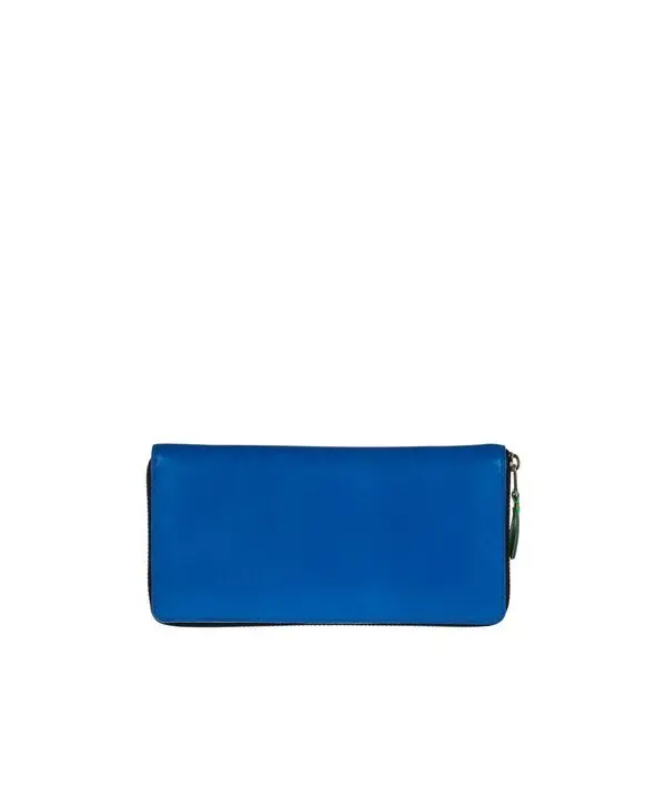 Comme Des Garçons Zip Around Wallet - Blue