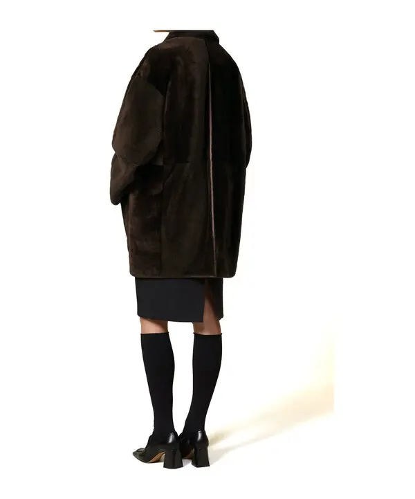 Max Mara Pirenei Reversible Shearling Coat