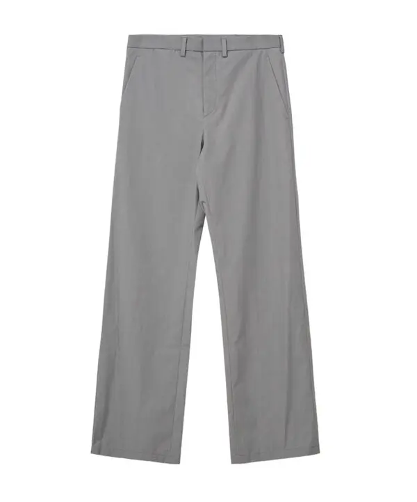 RIER Tailored Casual Pants With Belt Loops And Zippered Placket - Gray