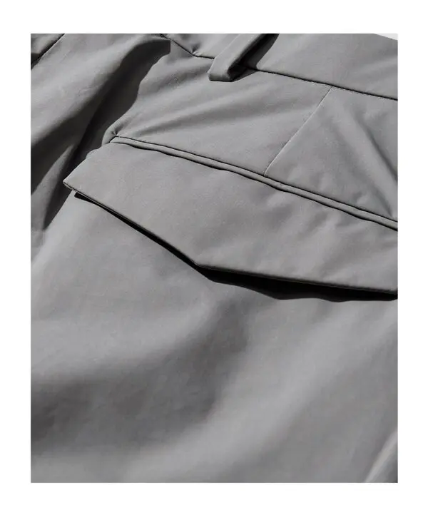 RIER Tailored Casual Pants With Belt Loops And Zippered Placket - Gray