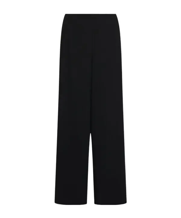 Marella Wide-fit Envers Satin Trousers - Black