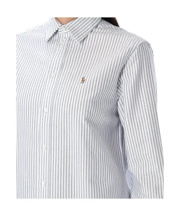 Polo Ralph Lauren Striped Oxford Shirt - Gray