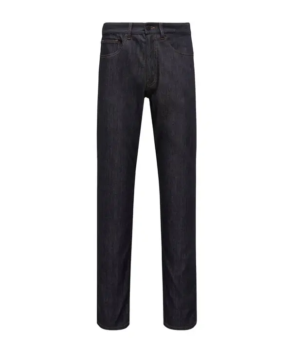 Moncler Straight Leg Logo Patch Pants - Denim Blue