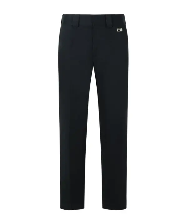 Dolce & Gabbana Logo Plaque Pressed Crease Trousers