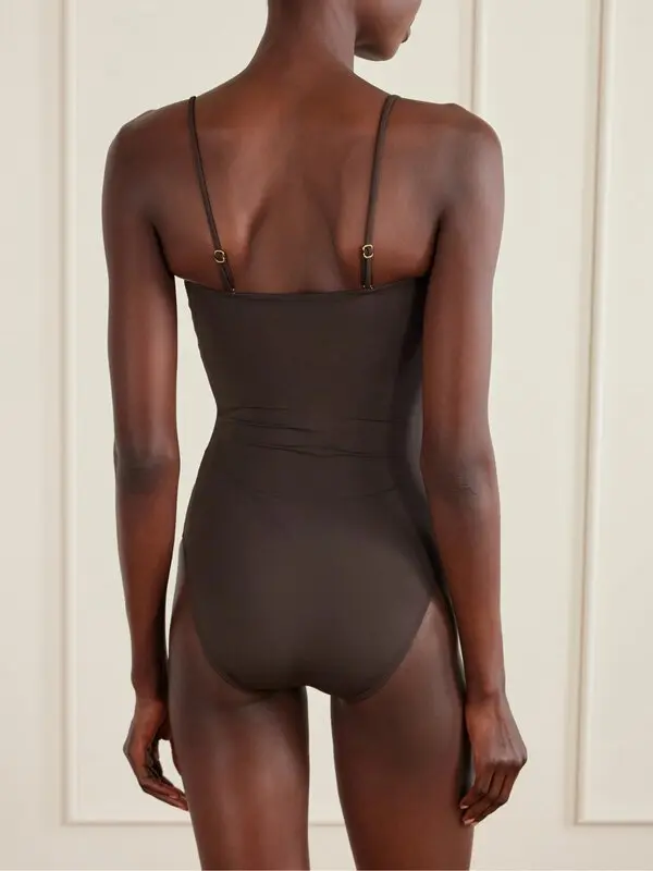NILI LOTAN Halter One-piece Swimsuit