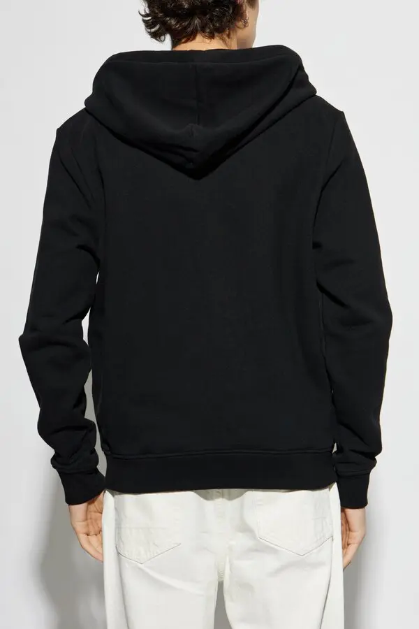ALLSAINTS Raven Zip-up Hoodie With Chest Pattern