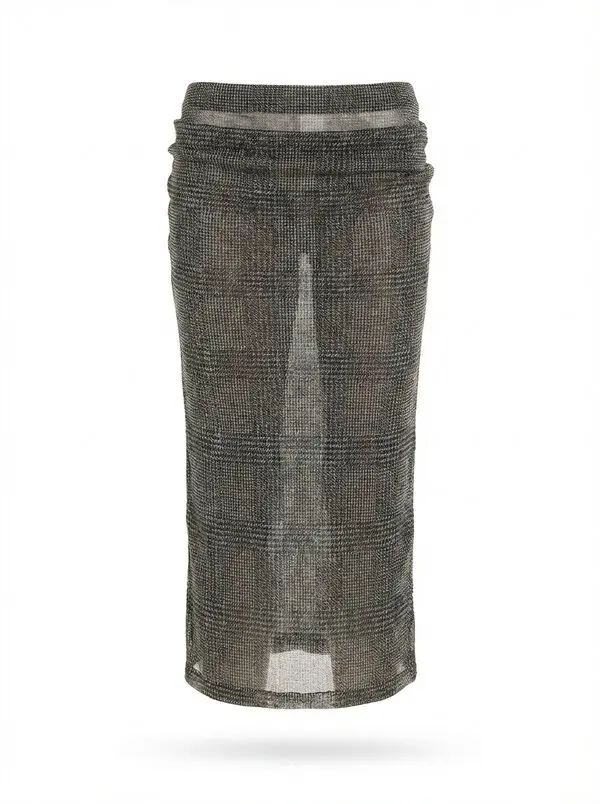 JEAN PAUL GAULTIER Houndstooth Strapless Mini Dress