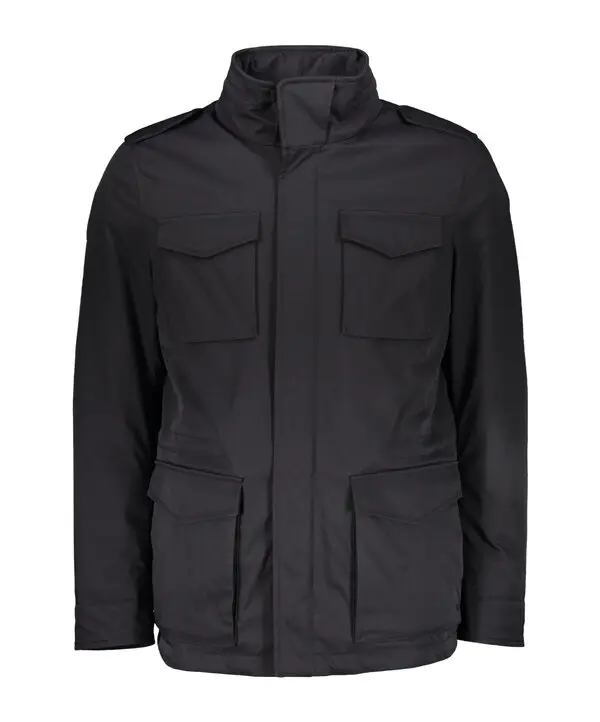 Herno High Neck Long-sleeved Padded Jacket - Black