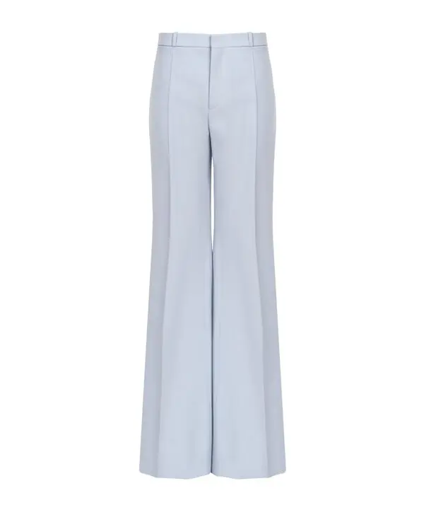 Chloé Flared Tailored Trousers - Gray-blue