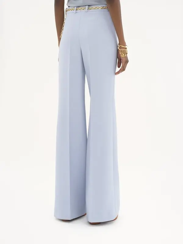 Chloé Flared Tailored Trousers - Gray-blue